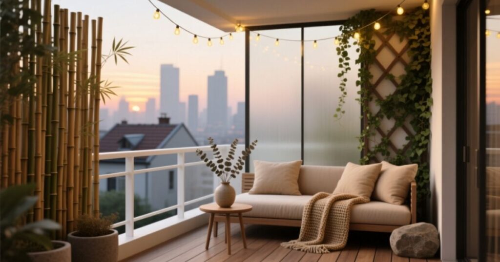 24+ Balcony Privacy Ideas | Cozy, Private & Stylish