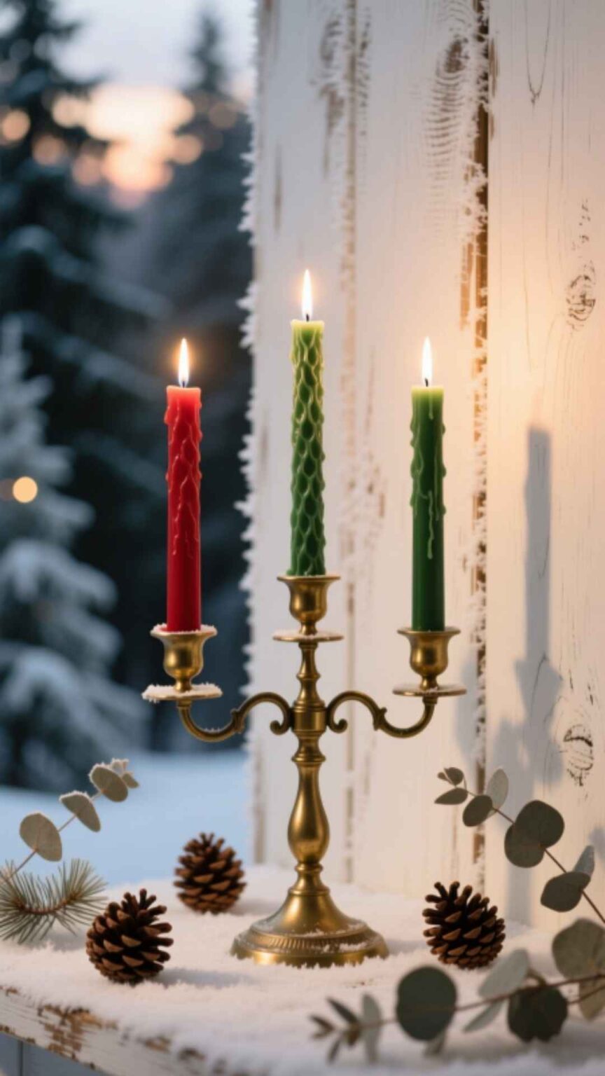 19+ Christmas Candle Decor Ideas | Cozy Holiday Glow