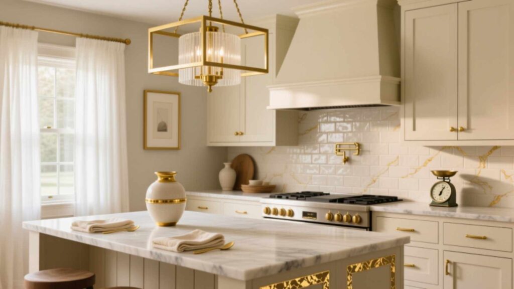 19+ Cream And Gold Kitchen Ideas | Luxury & Classy Look