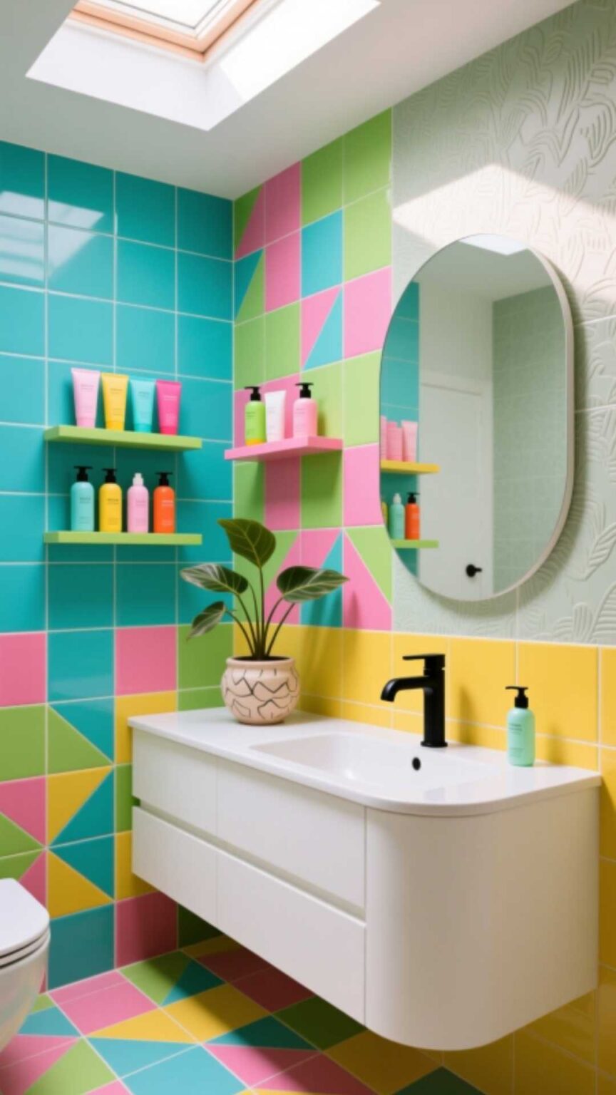 18+ Funky Bathroom Ideas | Brighten And Revamp Your Space