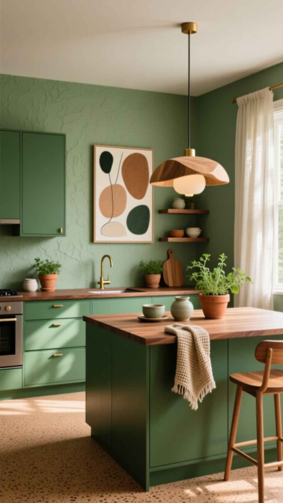 24+ Green Kitchen Ideas | Fresh, Modern & Elegant Look